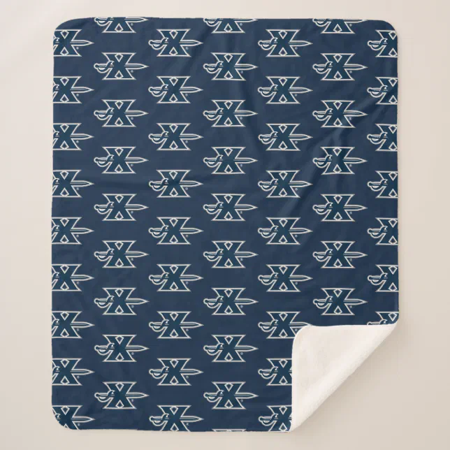 Xavier University Sword Logo Sherpa Blanket | Zazzle