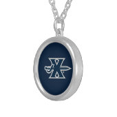 Xavier University Sword Logo Silver Plated Necklace | Zazzle