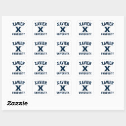 Xavier University Vintage Square Sticker | Zazzle