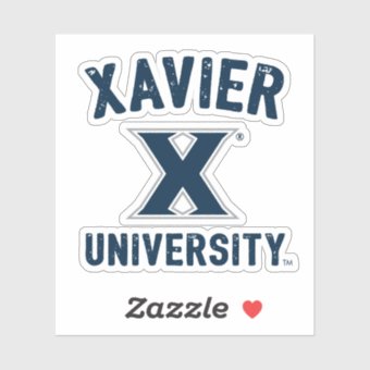 Xavier University Vintage Sticker | Zazzle