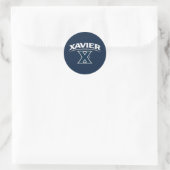 Xavier University X Classic Round Sticker | Zazzle