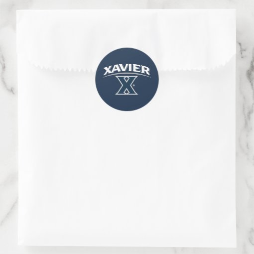 Xavier University X Classic Round Sticker | Zazzle