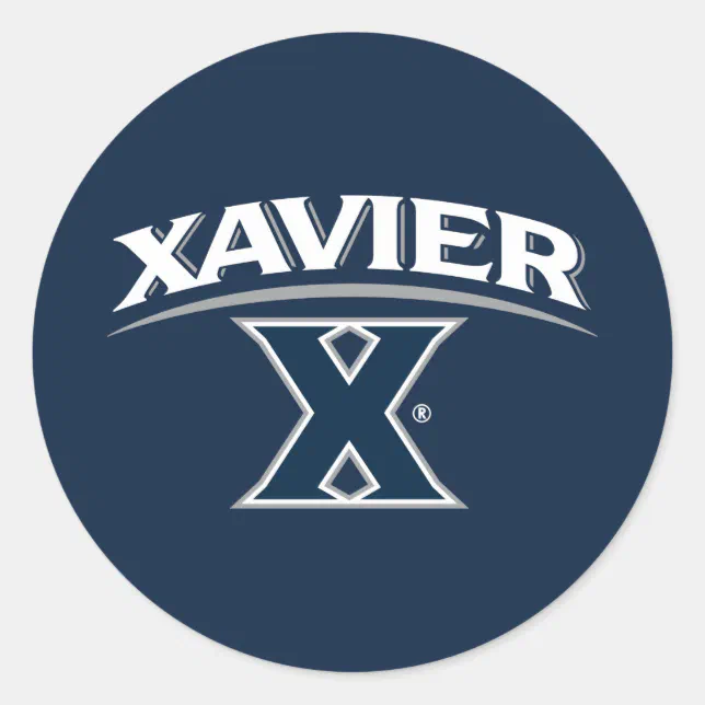 Xavier University X Classic Round Sticker | Zazzle