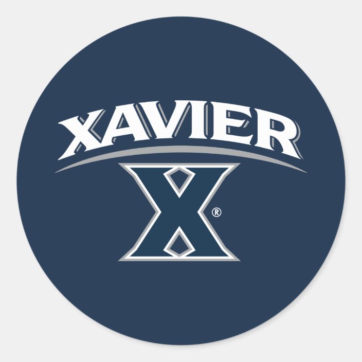 Xavier University X Classic Round Sticker | Zazzle.com