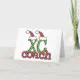 XC Cross Country Coach - Christmas Holiday Card | Zazzle