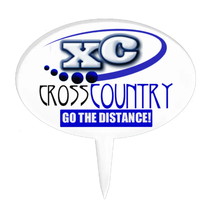 XC CROSS COUNTRY GO THE DISTANCE CAKE TOPPER | Zazzle
