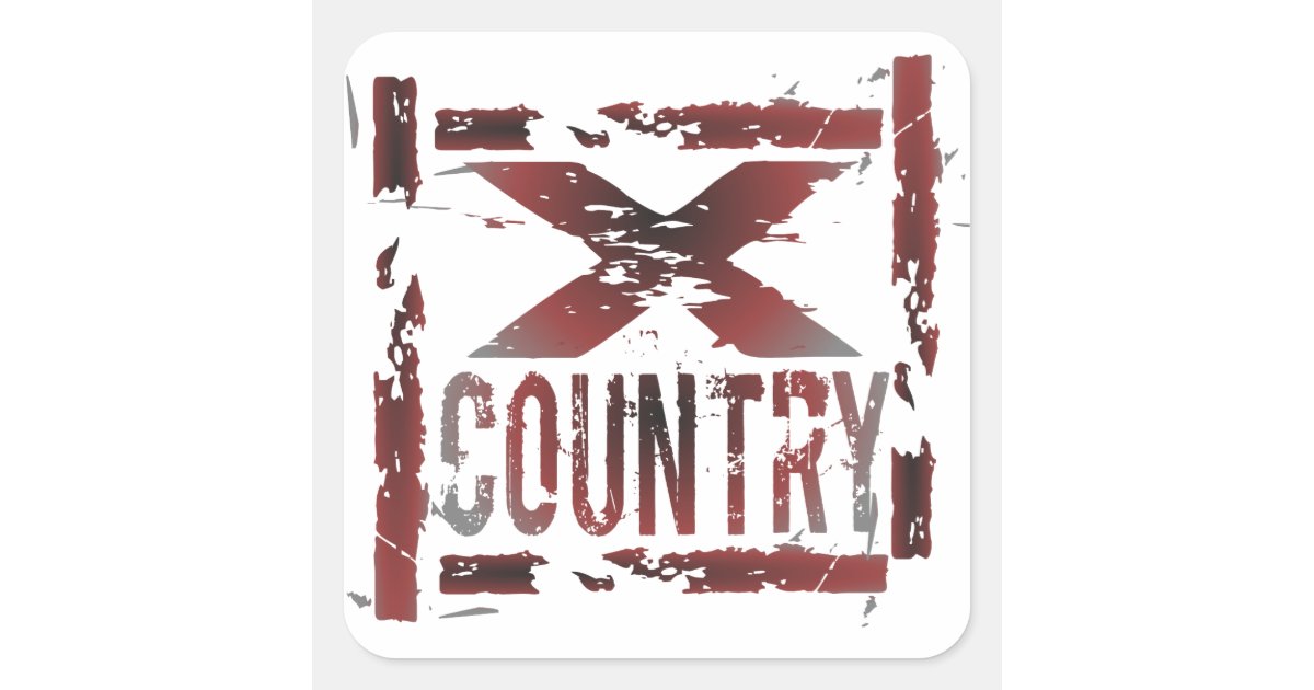 XC Cross Country Runner Stickers | Zazzle