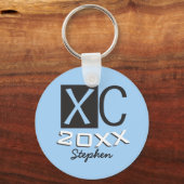 XC Cross Country Running Personalized Keychain | Zazzle