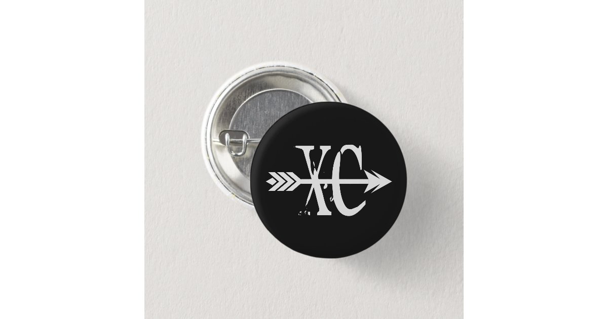 XC Cross Country Running Pinback Button | Zazzle
