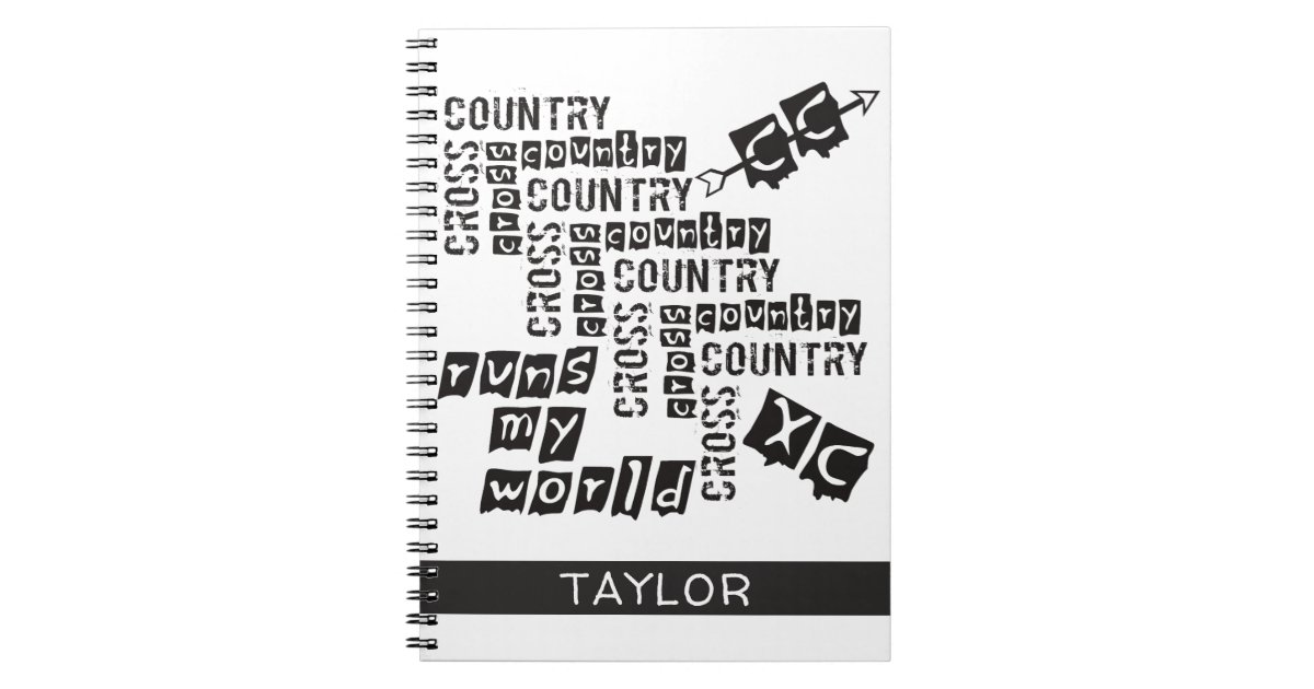 XC Cross Country Runs Notebook | Zazzle