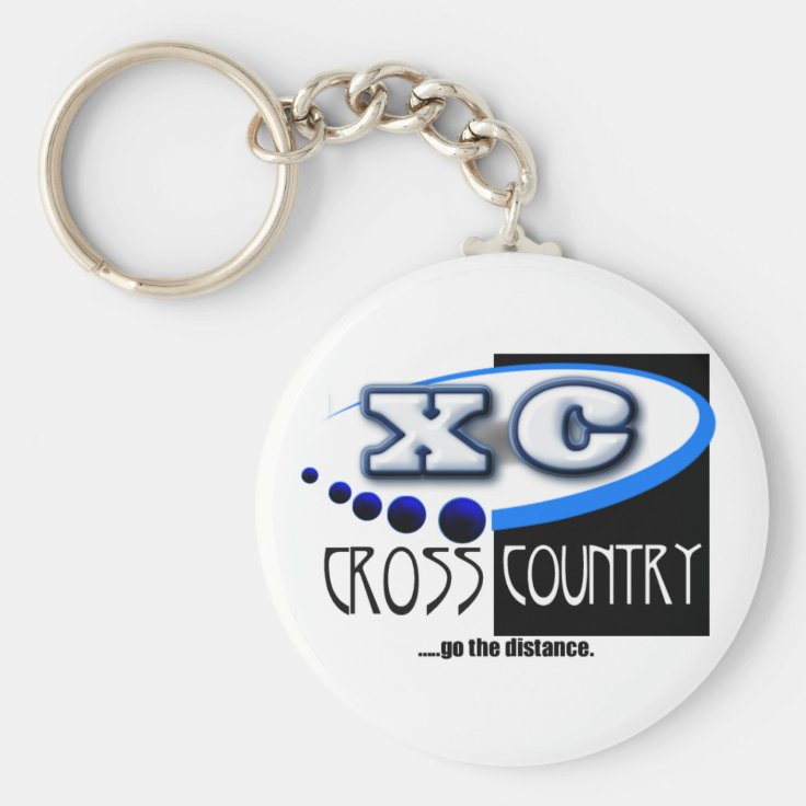 XC MOTTO - Go the Distance - CROSS COUNTRY Keychain | Zazzle