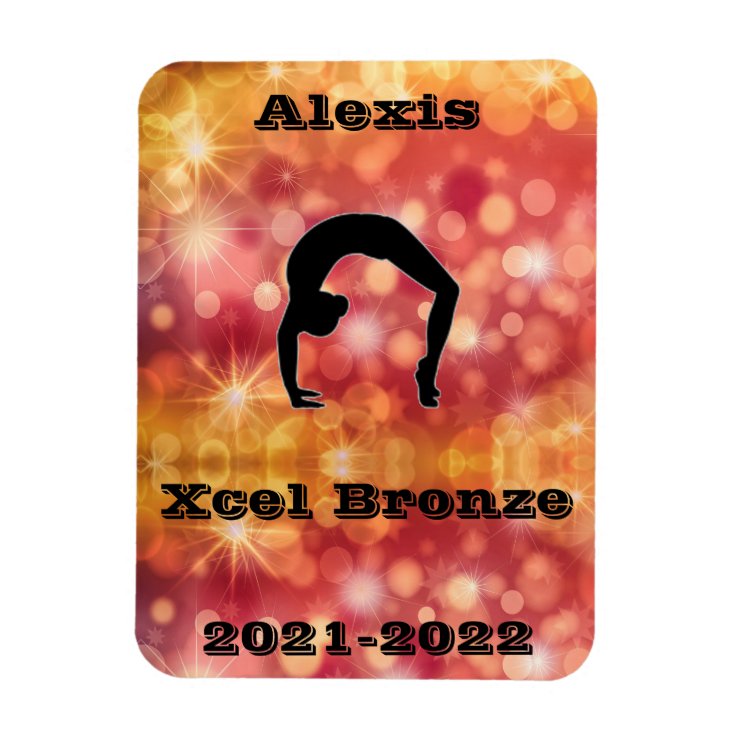 Xcel Bronze Gymnastics Magnet | Zazzle