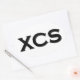 XCS (cross country skiing) Logo Oval Sticker | Zazzle