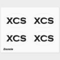 XCS (cross country skiing) Logo Oval Sticker | Zazzle