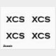 XCS (cross country skiing) Logo Oval Sticker | Zazzle