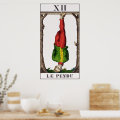 XII The Hanged Man, tarot card Poster | Zazzle