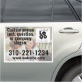 XL Photo + Logo White Frame Magnetic Vehicle Sign | Zazzle
