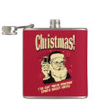 Xmas: I've Got Your Holiday Spirit Right Here Hip Flask | Zazzle