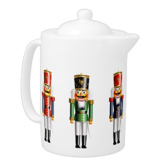 Xmas Nutcracker Teapot | Zazzle