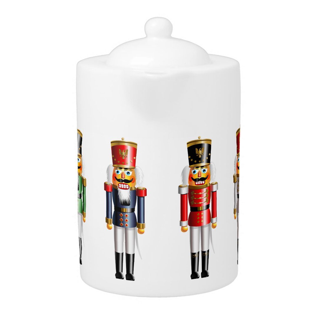 Xmas Nutcracker Teapot | Zazzle