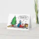 Xmas Tree Fight Holiday Card | Zazzle