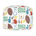 XO Football Season Touchdown First Down Tailgate Pouf | Zazzle