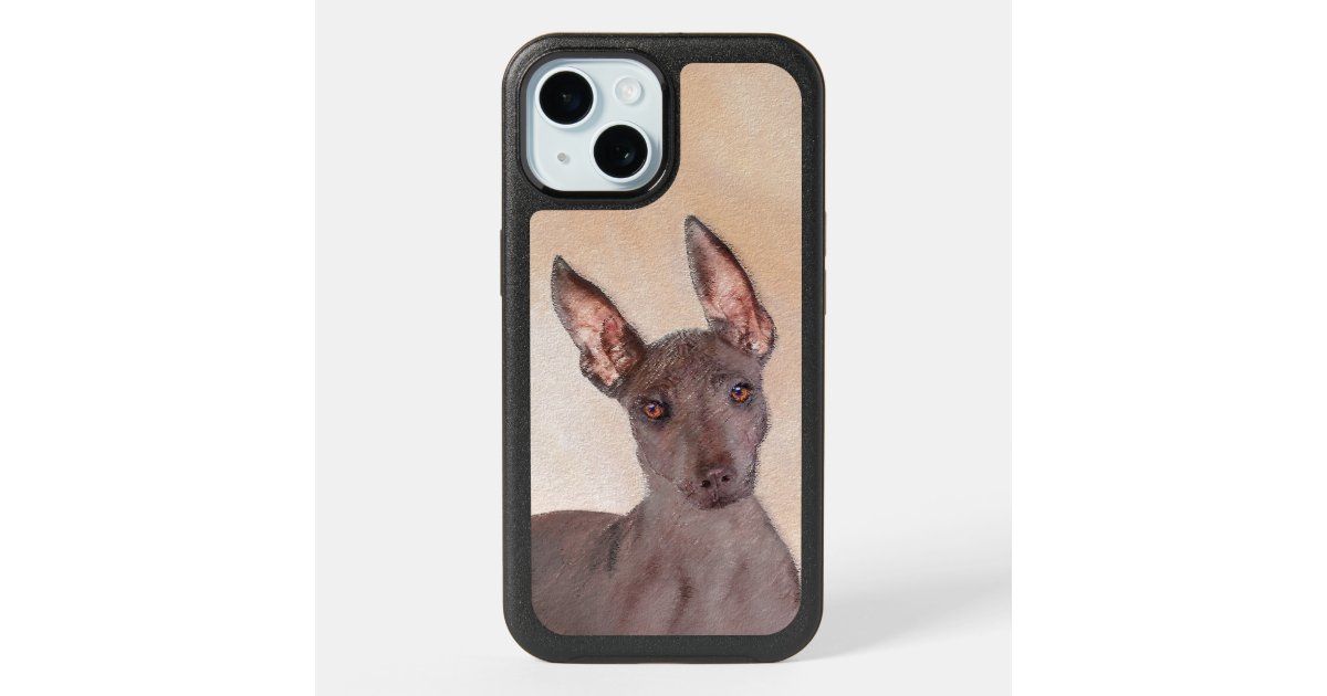 Xoloitzcuintli Painting - Cute Original Dog Art iPhone 15 Case | Zazzle