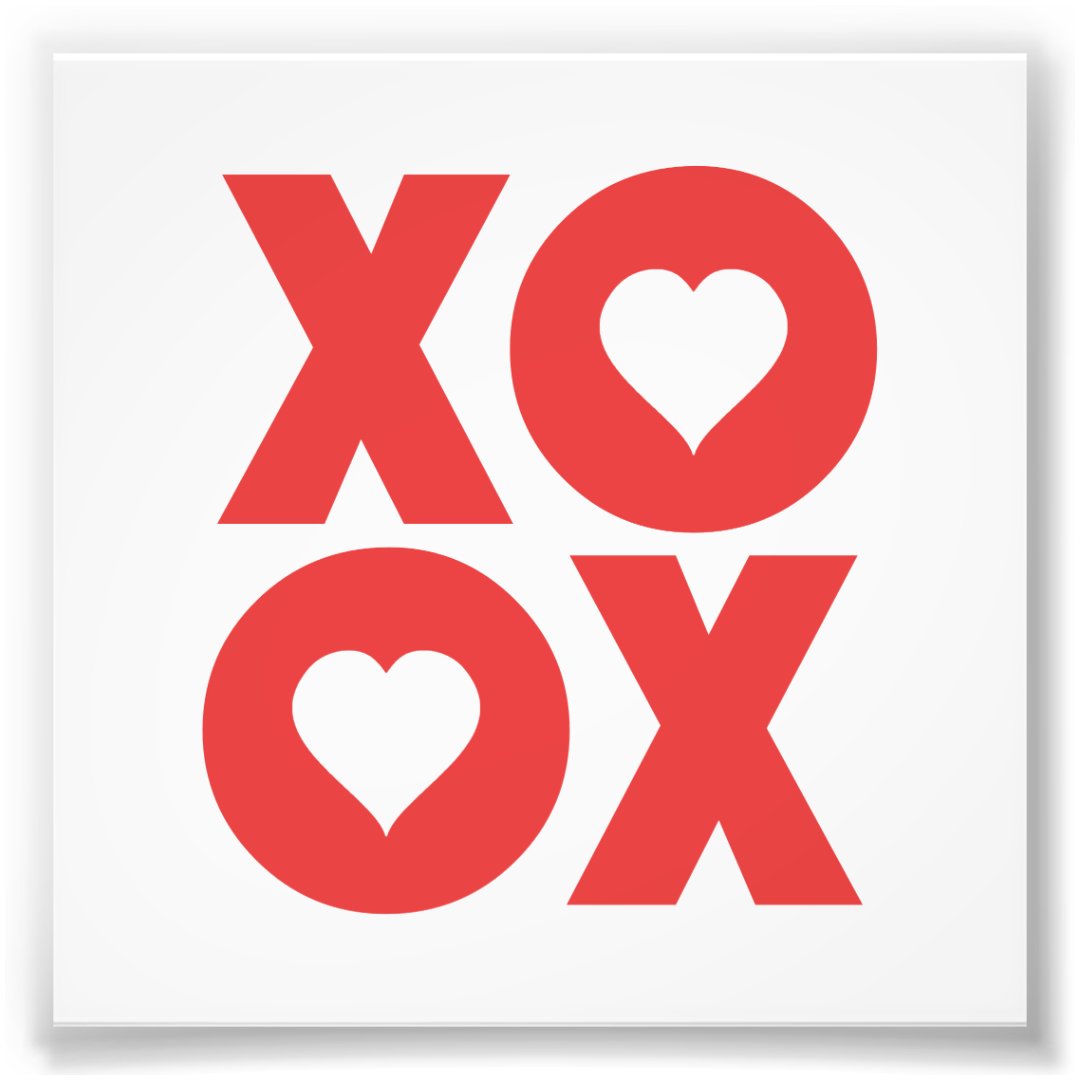 Xoxo Hugs And Kisses Valentines Day Photo Print Zazzle