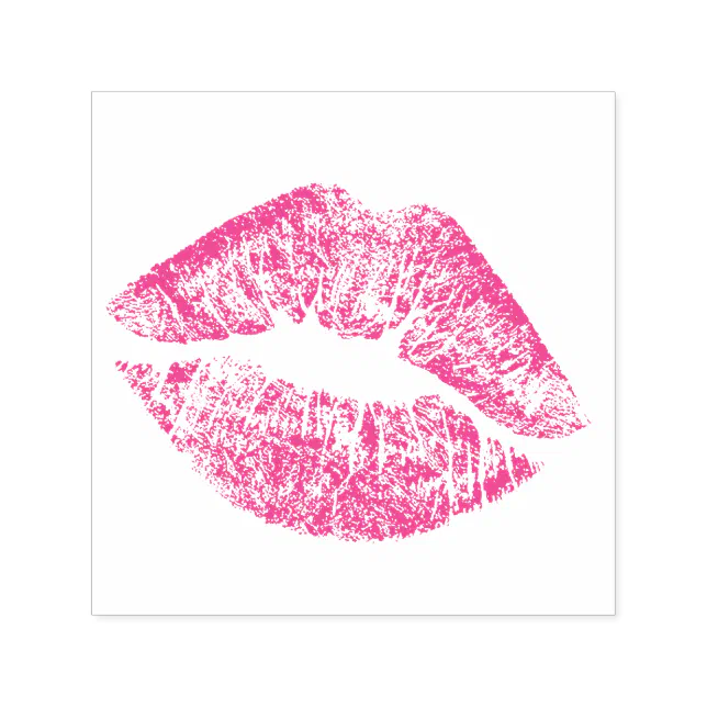 xoxo lips self-inking stamp | Zazzle