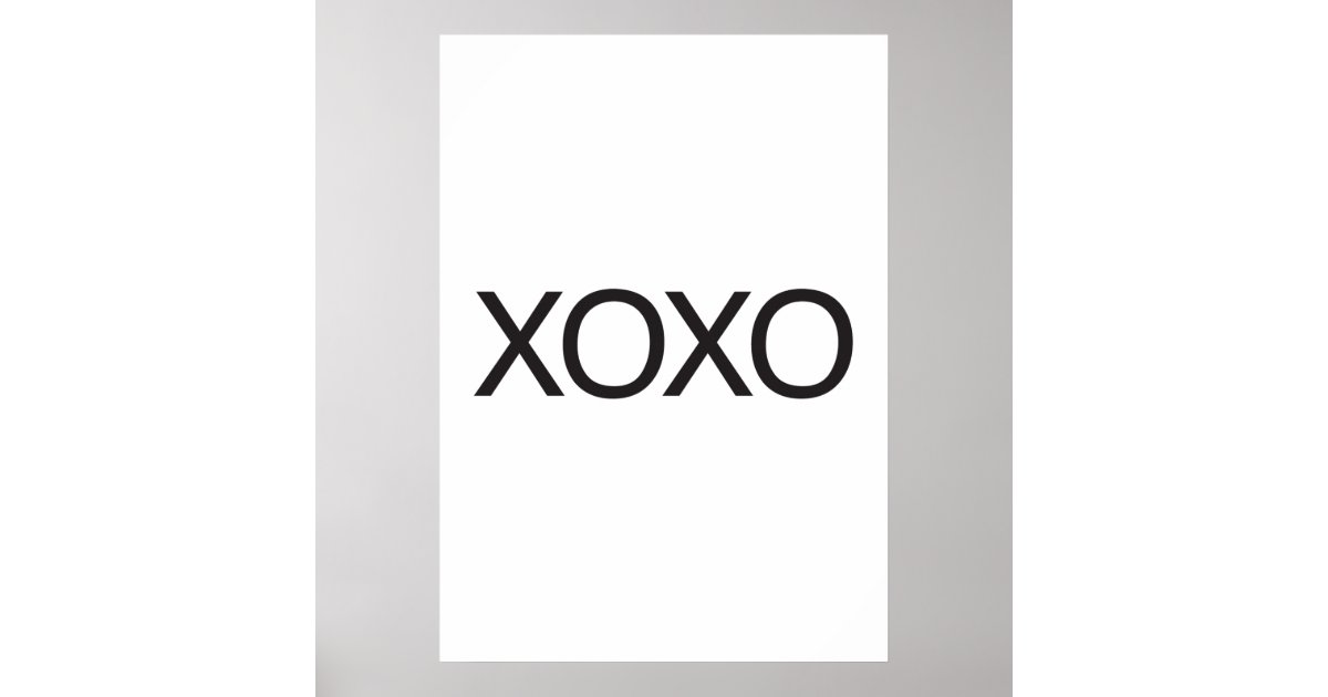 xoxo poster | Zazzle