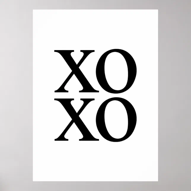 XOXO Poster | Zazzle