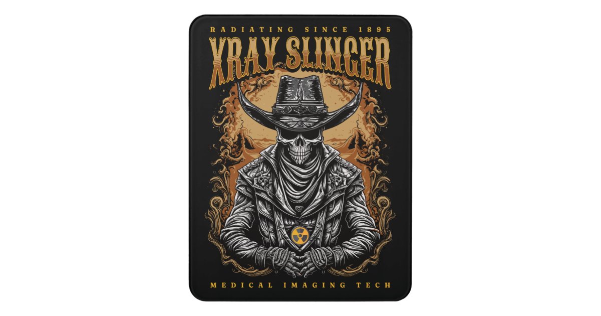 XRay Slinger Skeleton Cowboy Door Sign | Zazzle