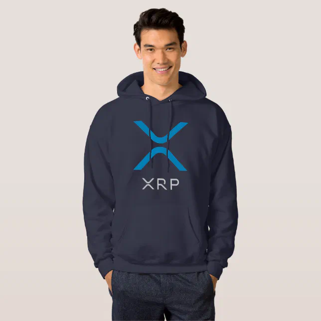 XRP Ripple Blue & White Logo | Hoodie | Zazzle