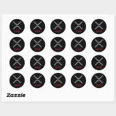XRP Ripple Gray & Red Logo | Sticker | Zazzle
