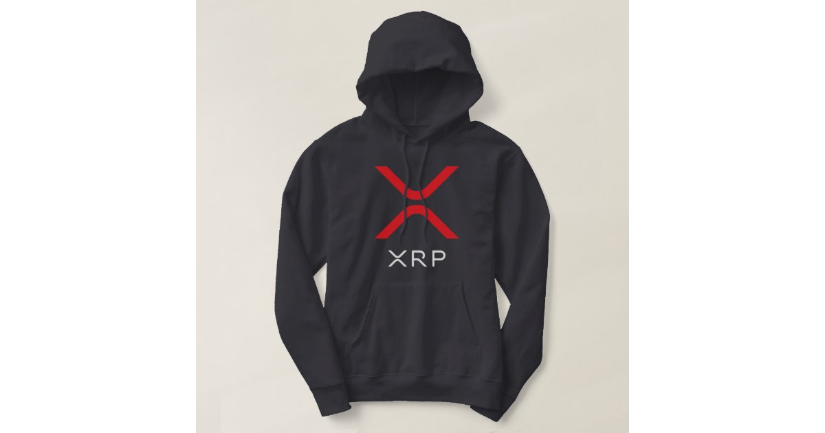 XRP Ripple Red & White Logo | Hoodie | Zazzle.com