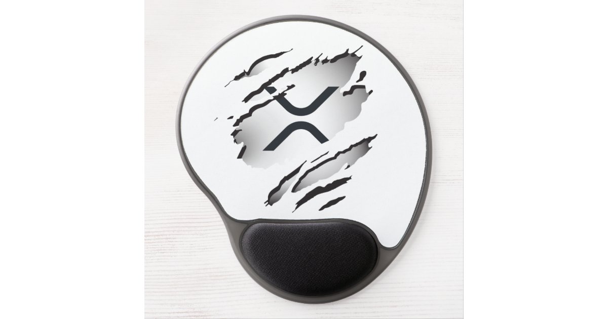 XRP Torn Image w/ Logo Reveal Underneath Gel Mouse Pad | Zazzle