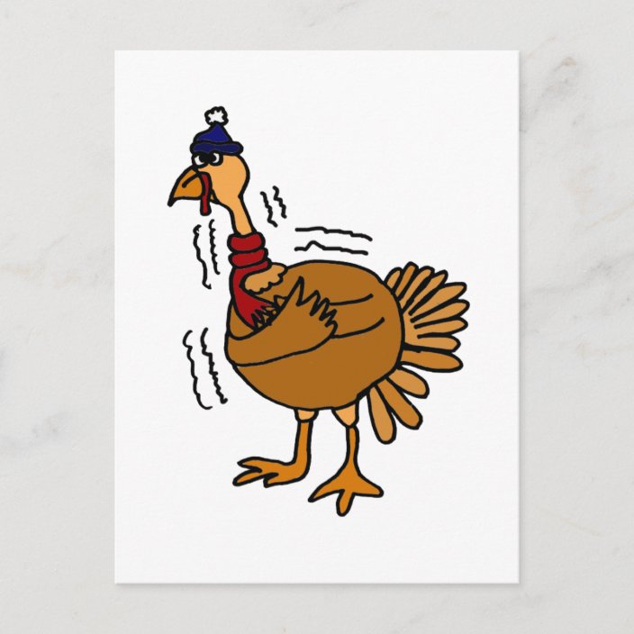 XX- Cold Turkey Cartoon Postcard | Zazzle.com