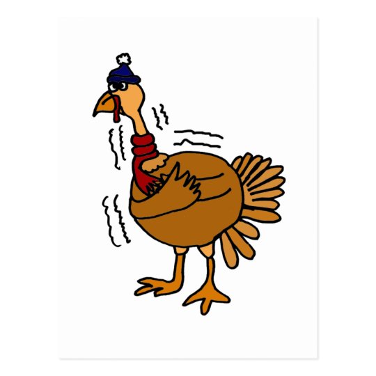XX- Cold Turkey Cartoon Postcard | Zazzle.com