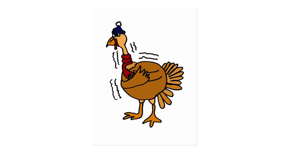 XX- Cold Turkey Cartoon Postcard | Zazzle.com