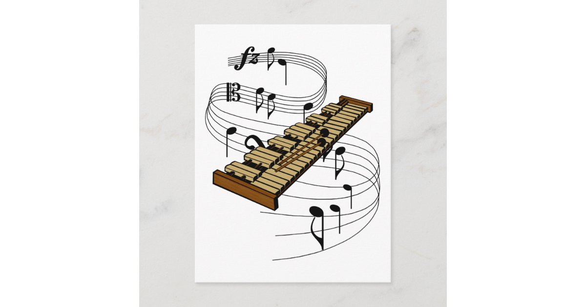 Xylophone Postcard | Zazzle