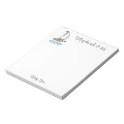 Yacht 2B Me™_logoboat_personalized Notepad | Zazzle