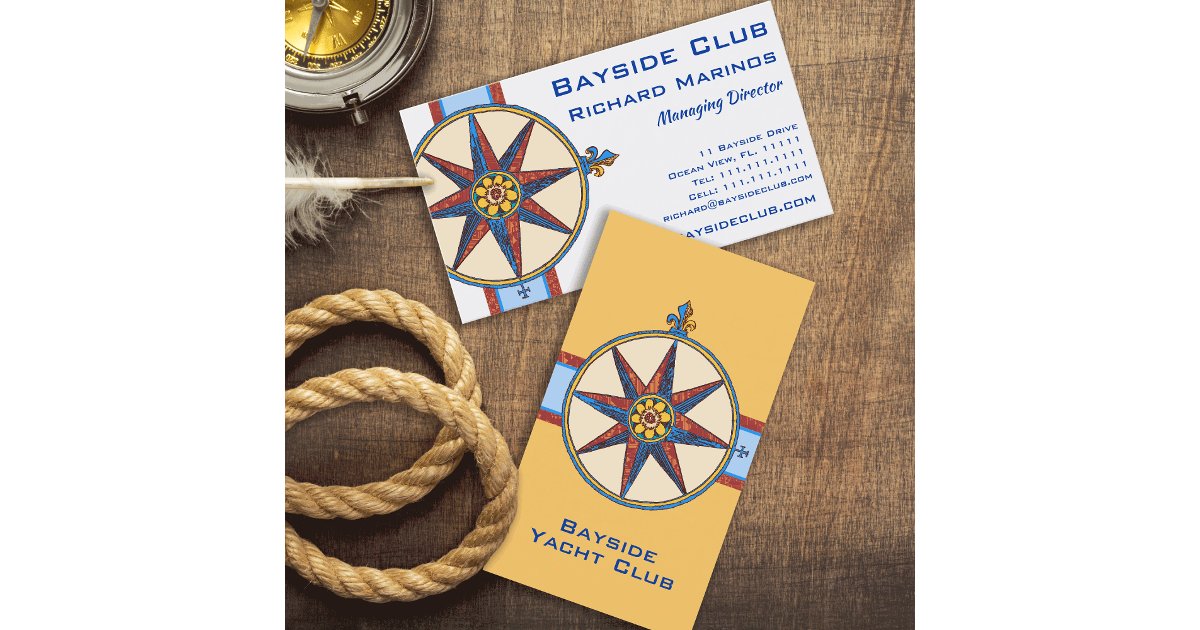 Yacht Club, Sailing Club, Marina Business Card | Zazzle
