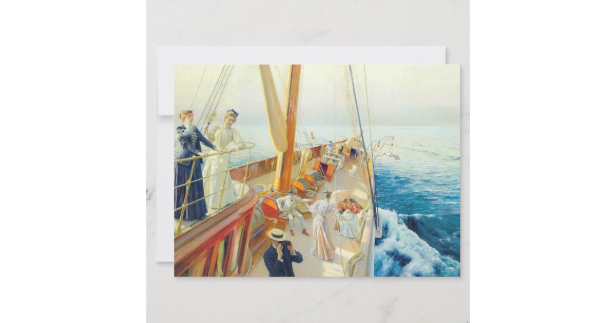 Yachting in the Mediterranean Card | Zazzle