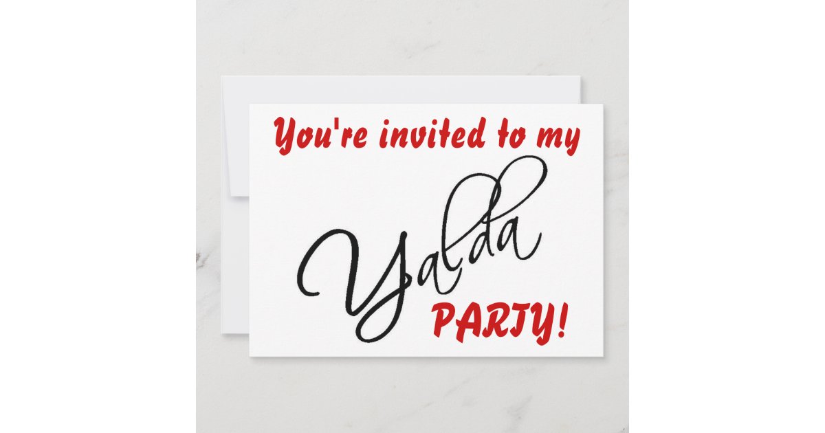 Yalda Party Invitation Card | Zazzle