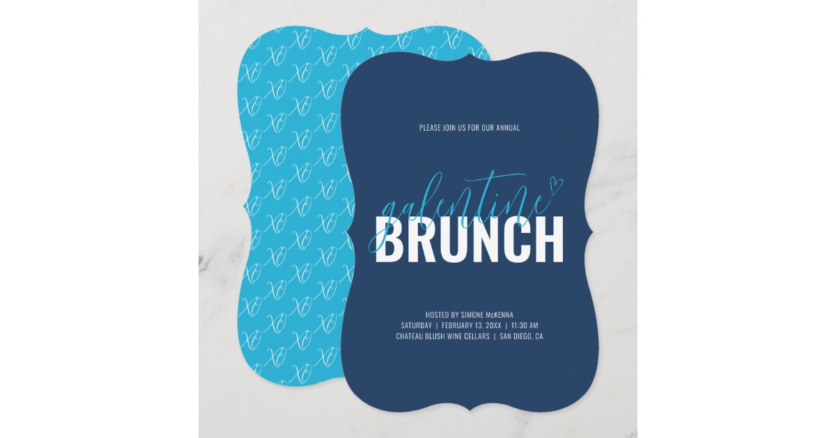 Yale Blue and Azure Event Celebration Invitation | Zazzle
