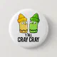 Yall Cray Cray Funny Crazy Crayon Pun Button | Zazzle
