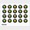 Yall Cray Cray Funny Crazy Crayon Pun Dark BG Classic Round Sticker ...
