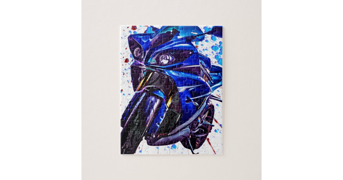 Yamaha YZF R1 Art Print Jigsaw Puzzle | Zazzle