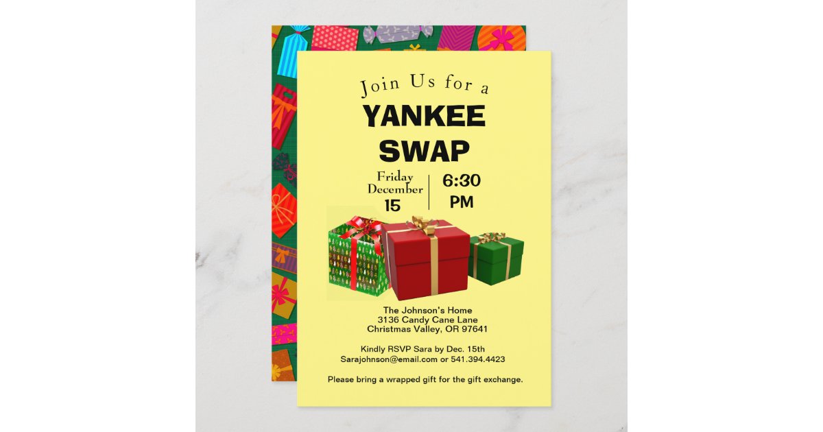 yankee-swap-gift-exchange-gift-background-zpr-invitation-zazzle