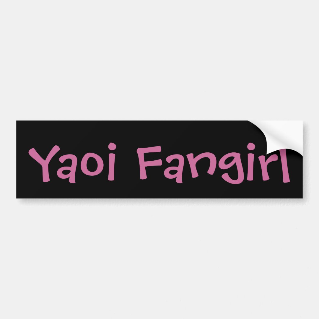 Yaoi Fangirl Bumper Sticker | Zazzle